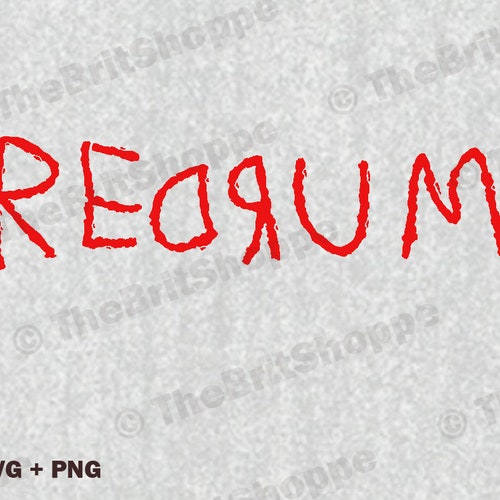 REDRUM the Shining Doctor Sleep SVG and PNG for Cricut and | Etsy