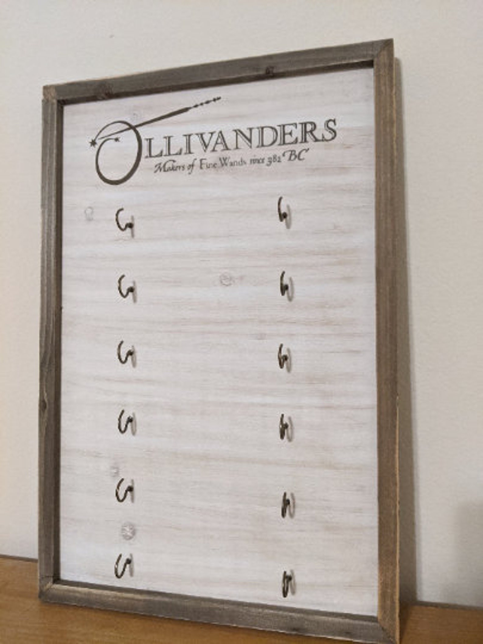 Wooden Wand Display Case, Collector's Rack, Holds 6 Wands - Etsy