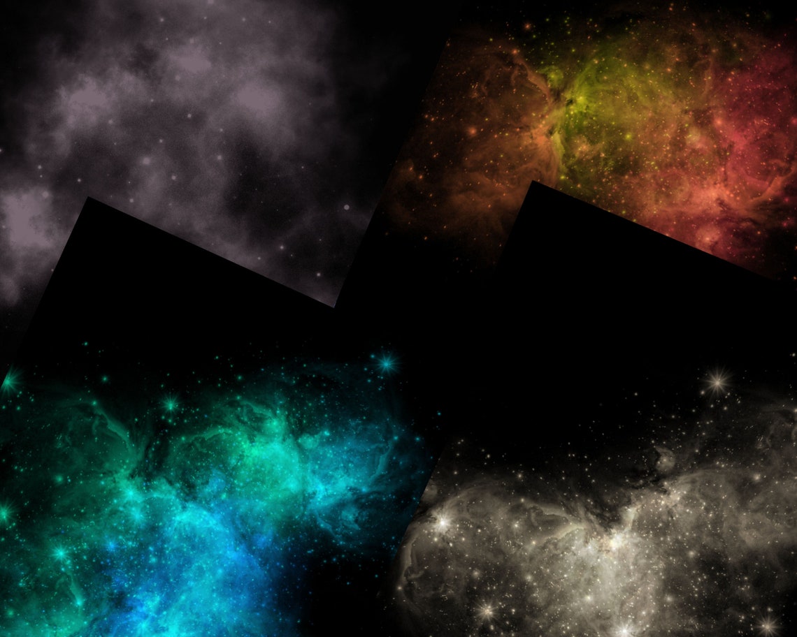 Galaxy Overlays for Photoshop: 10 PNG Transparent Effects (digital ...