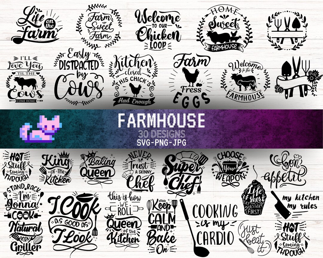 Farmhouse SVG Bundle, Farmhouse Sign Making SVG Bundle, Farmhouse Sign ...