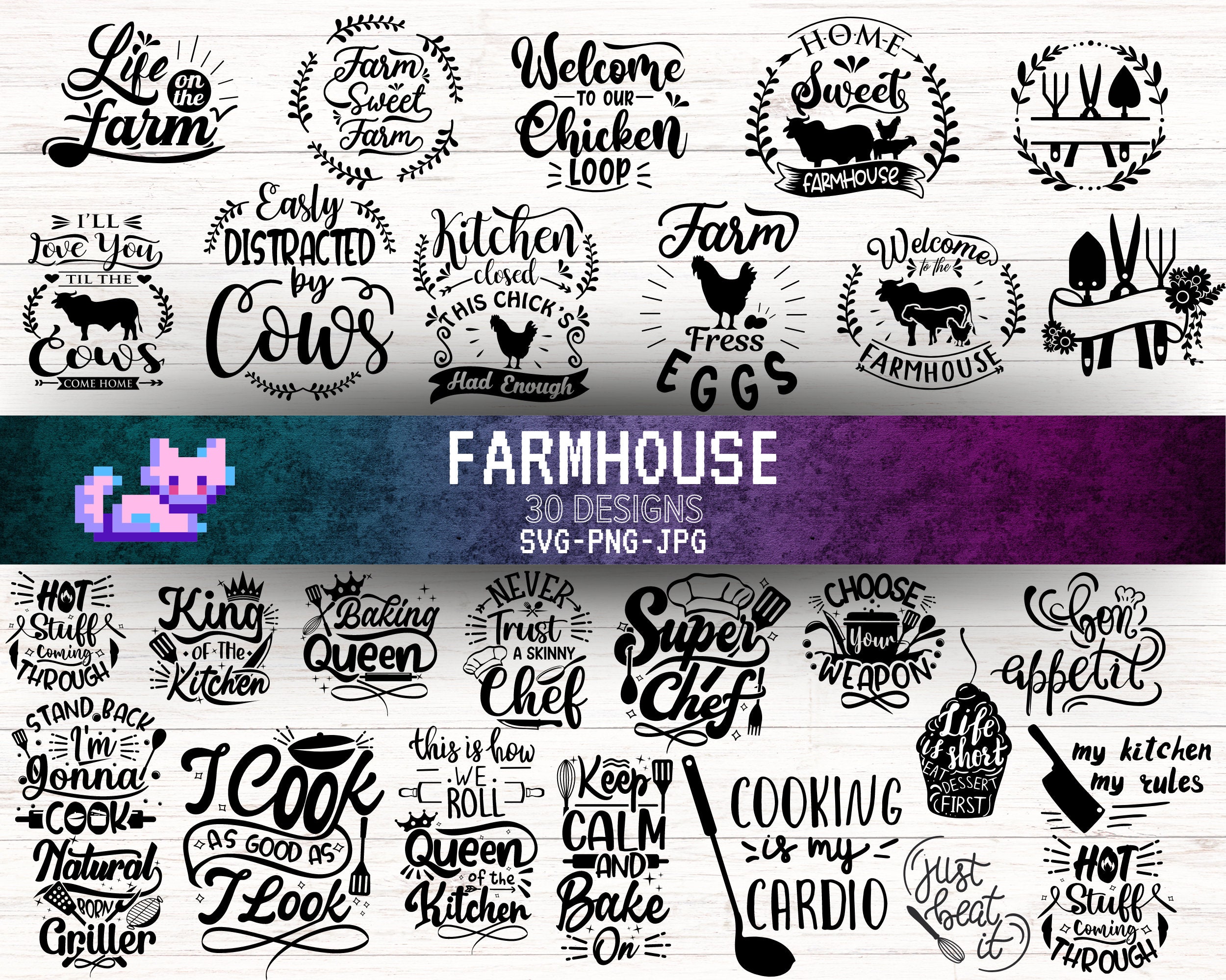 Farmhouse SVG Bundle, Farmhouse Sign Making SVG Bundle, Farmhouse Sign ...