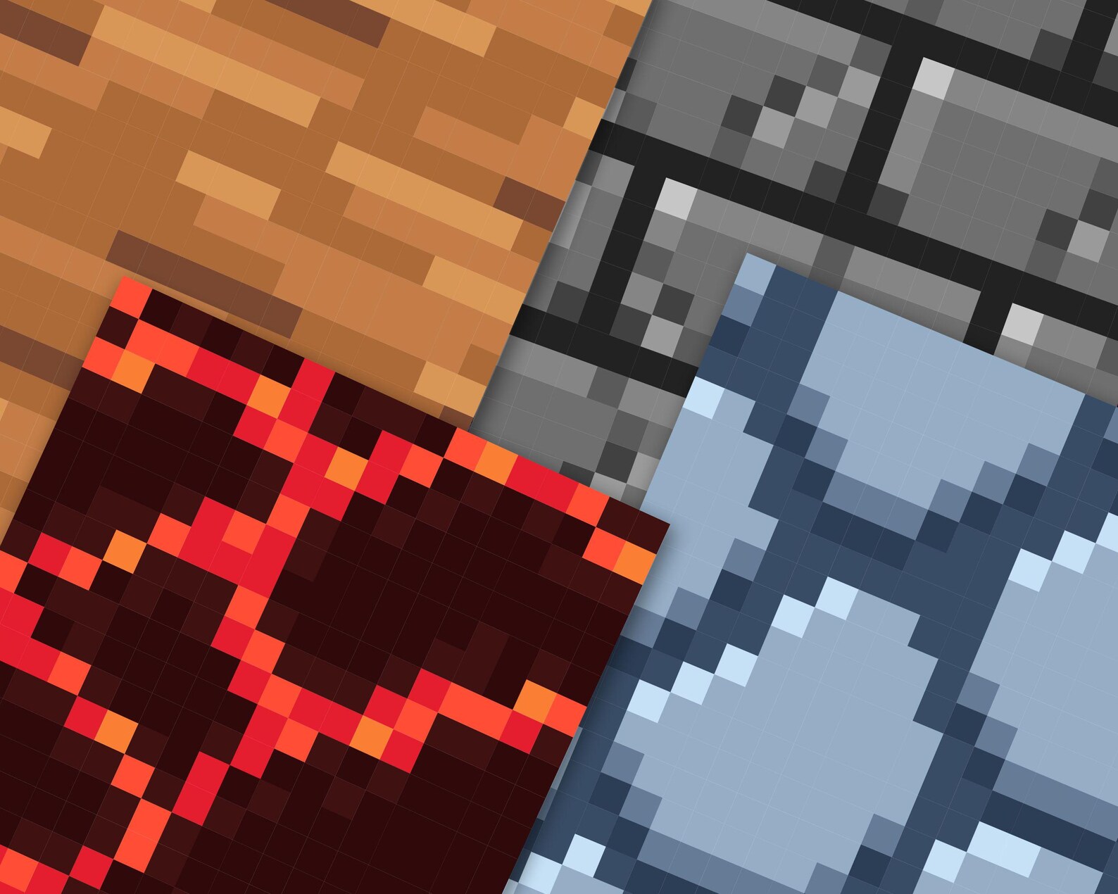 8-bit Pixel Art Textures: 20 Seamless Retro Designs (digital Paper Pack ...