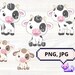 Cow Clipart, Farm Animal PNG (digital Download - Etsy