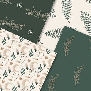 Boho Seamless Pattern: Bohemian Digital Paper Pack (3500x3500px) - Etsy