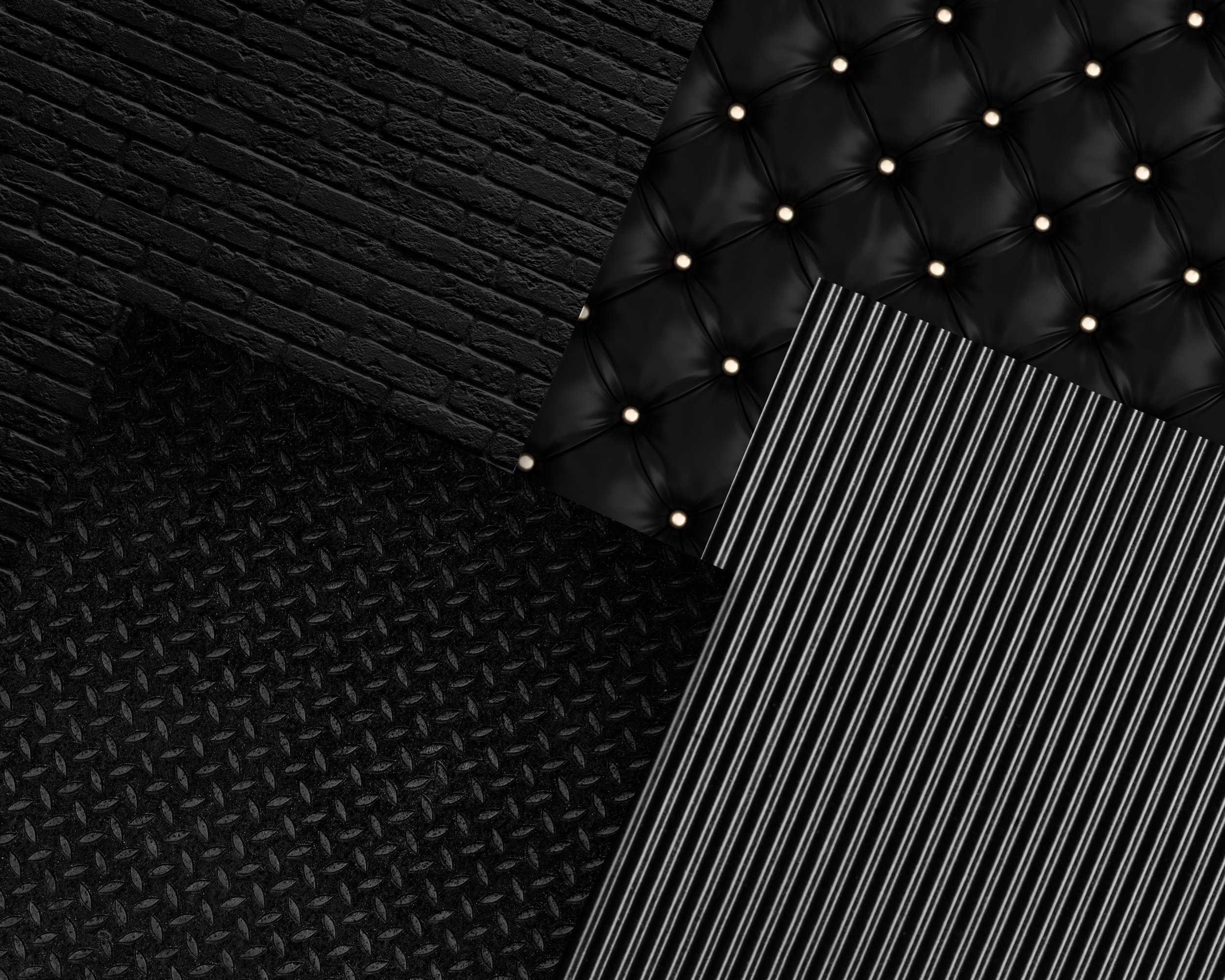 Black Textures Digital Paper Pack: Fabric, Glitter, Leather (20 JPG ...