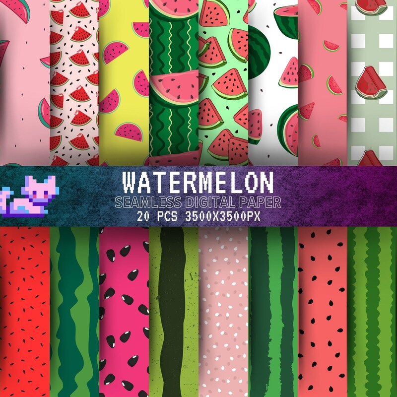 Watermelon Paper - Etsy