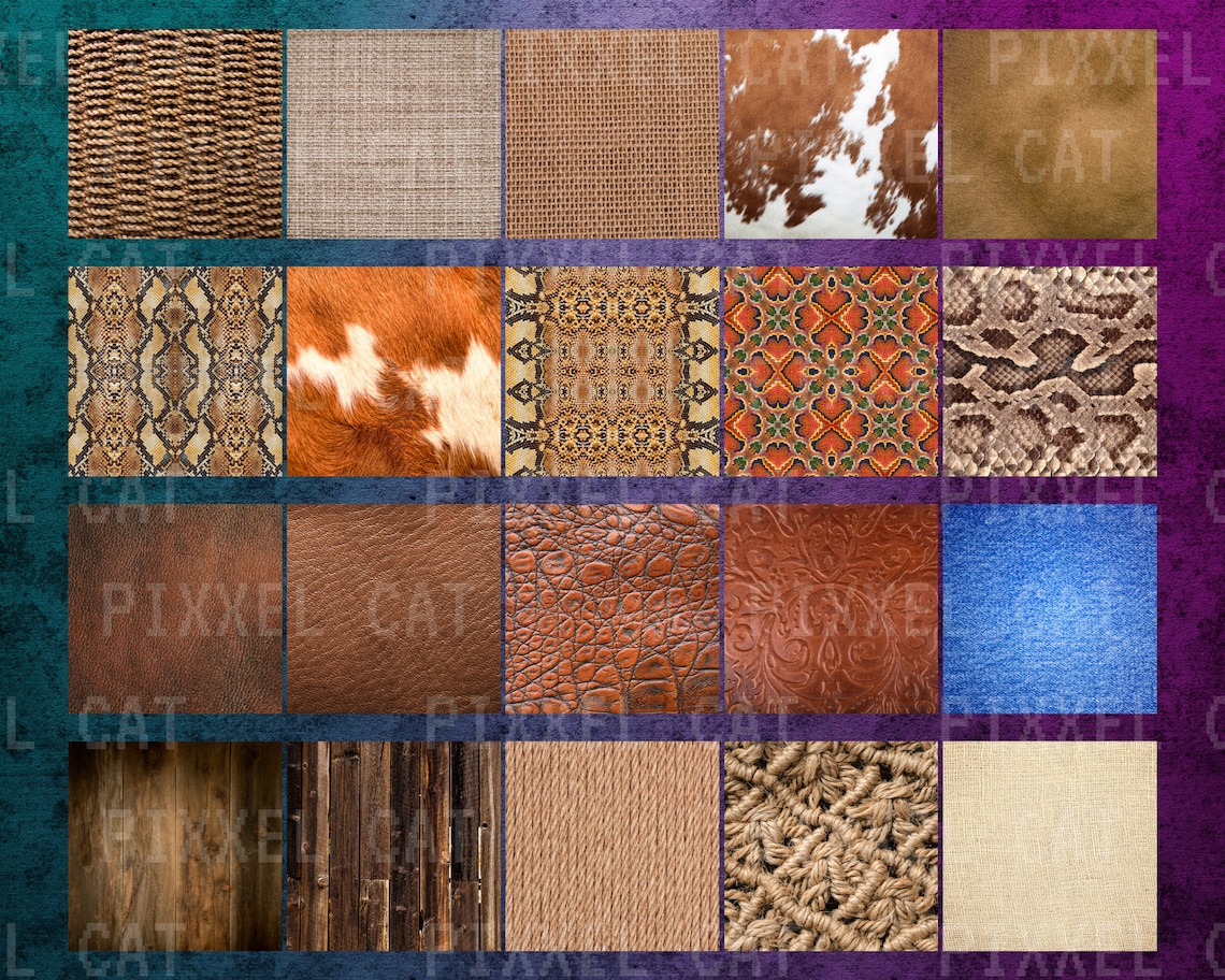Western Textures Digital Paper: Seamless Cowboy Textures for Wild West ...