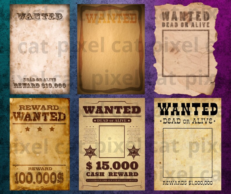 Digital Wanted Poster: Western Cowboy Rodeo Vibes in Printable Digital ...