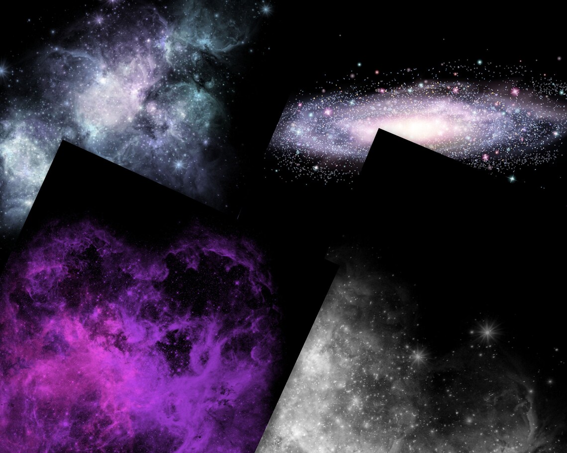 Galaxy Overlays for Photoshop: 10 PNG Transparent Effects (digital ...