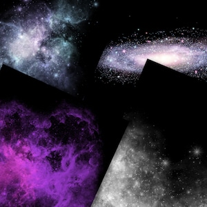 Galaxy Overlays for Photoshop: 10 PNG Transparent Effects (digital ...