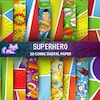 Avengers Clipart: Super Hero Digital Paper Pack (JPG) - Etsy