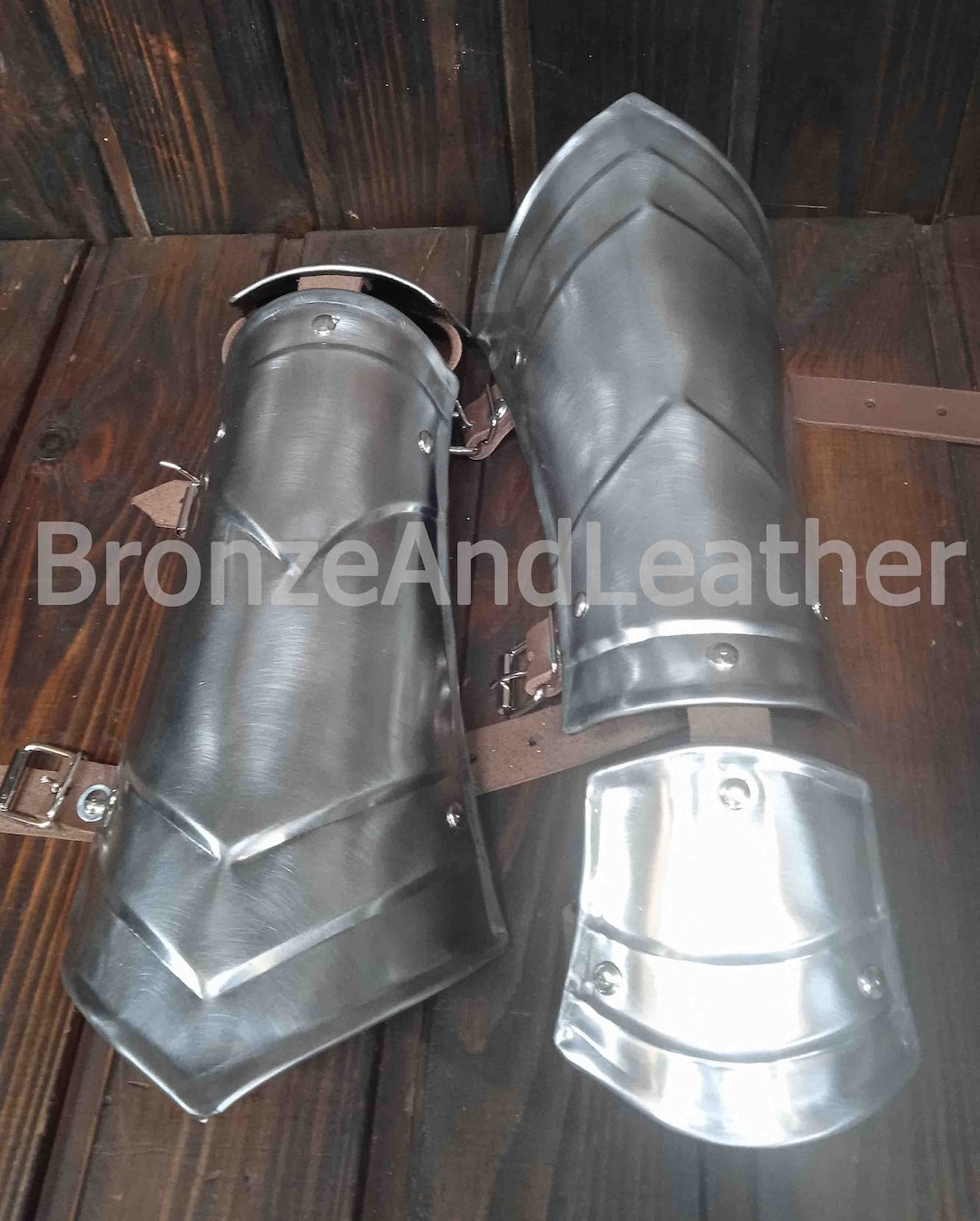 Pair of Steel Bracers With Palms - Etsy