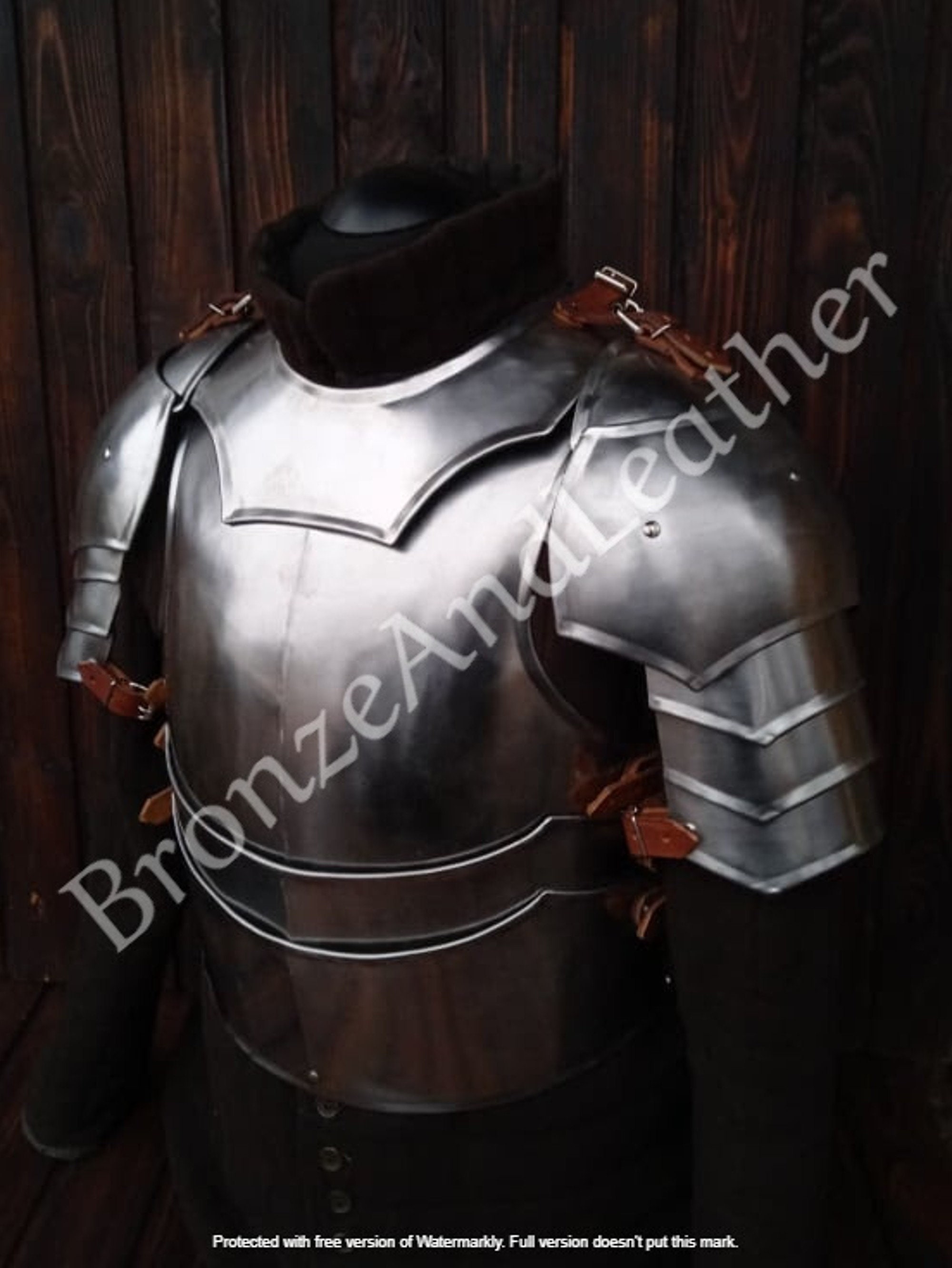 Larp Steel Full Armor Set: Medieval Knight Costume - Etsy