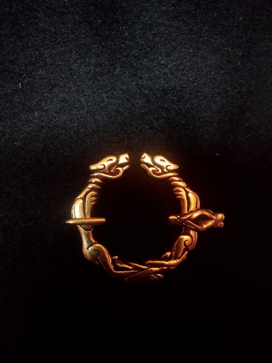 Fibula With Wolf Heads in Celtic Style - Etsy