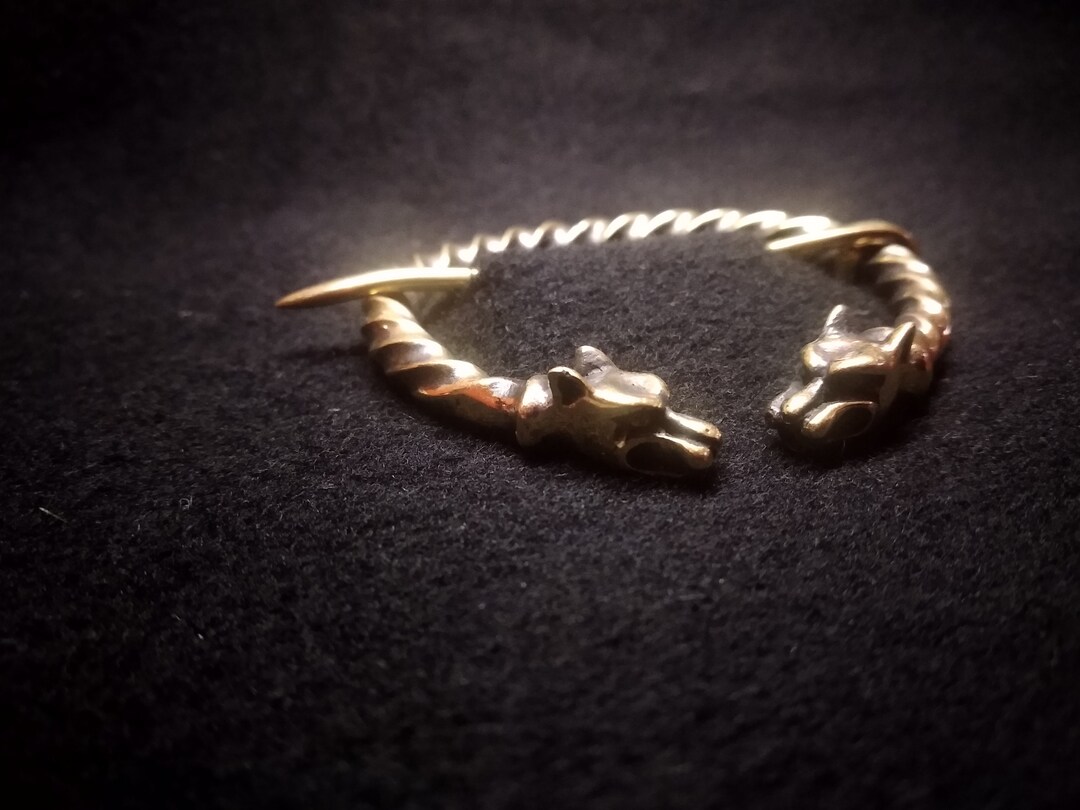Bronze Viking Age Fibula With Wolf Heads - Etsy