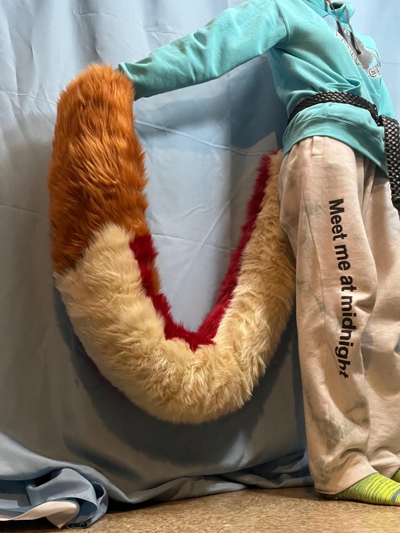 CUSTOM XL Floor Dragging Fursuit Tail - Etsy