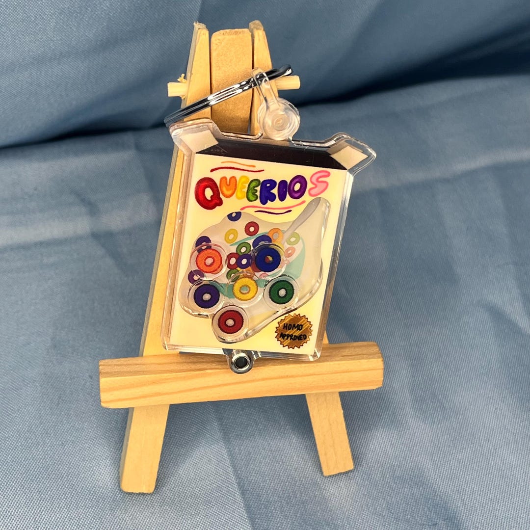 2.25” Queerios Cereal Shaker Keychain - Etsy