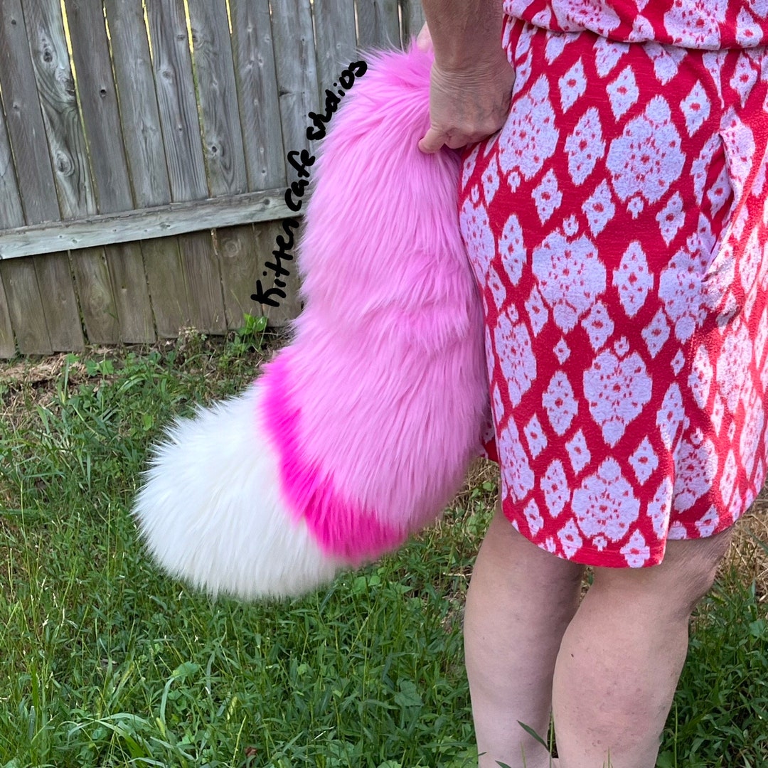 Pink Fox Fursuit Tail - Etsy