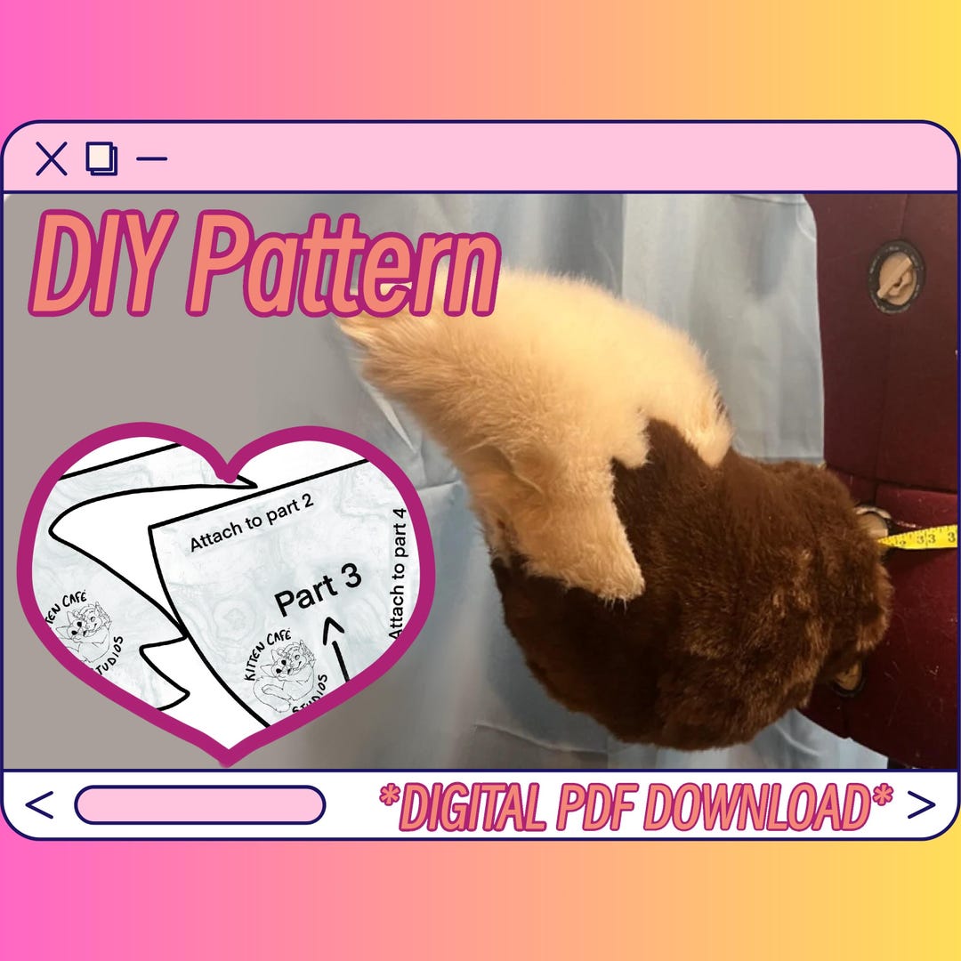DIY Fursuit Evolution Fox Tail PATTERN + TUTORIAL - Etsy