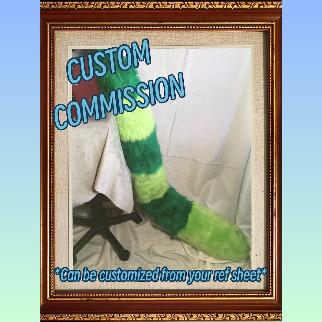 CUSTOM XL Floor Dragging Fursuit Tail - Etsy