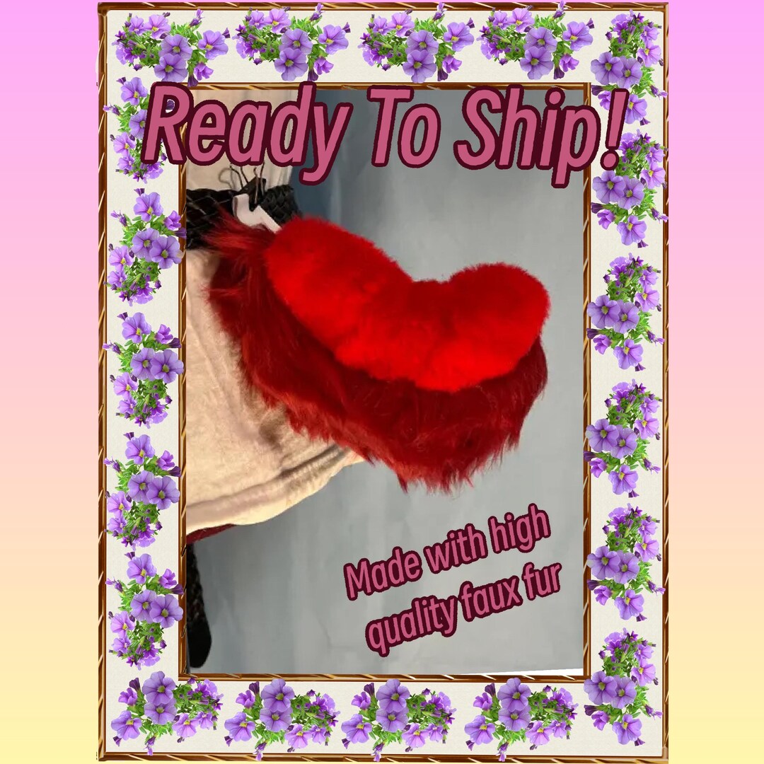 Premade Fursuit Furry Teeny Nub Tail Red - Etsy