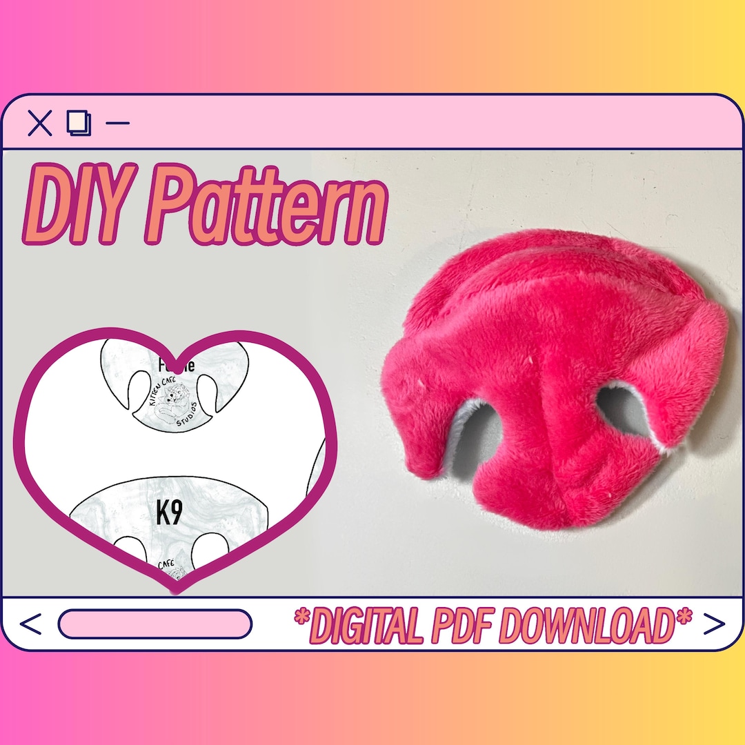 DIY Fursuit Nose PATTERN + TUTORIAL - Etsy