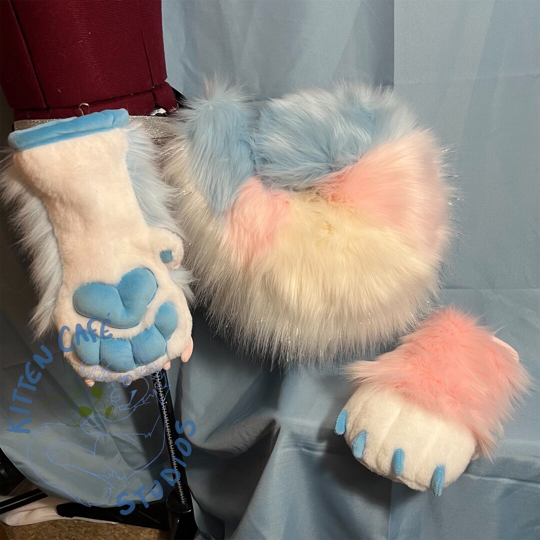 LGBT Transgender Fursuit Paw Tail Set - Etsy Australia