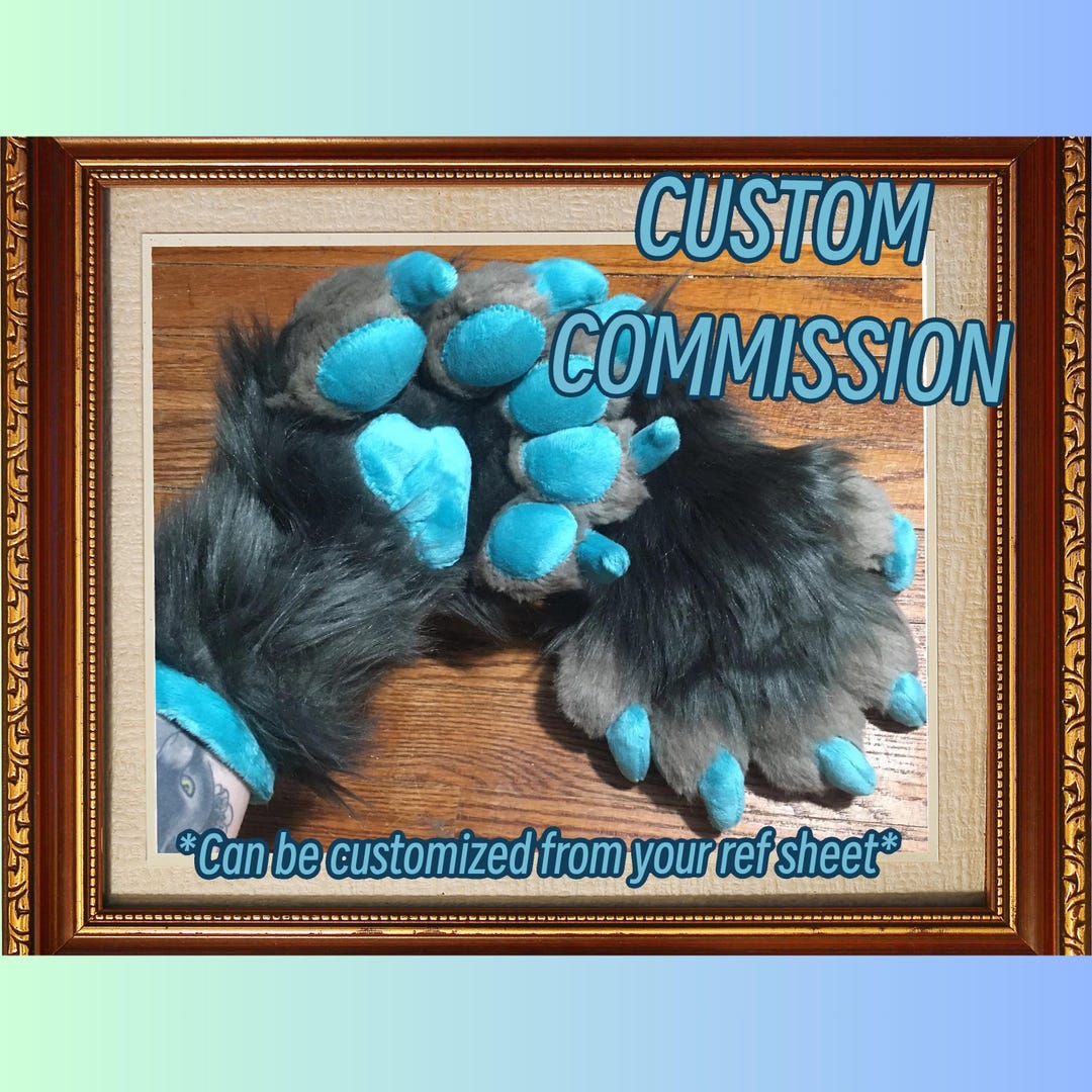 CUSTOM Fursuit 5 Finger Hand Paws - Etsy