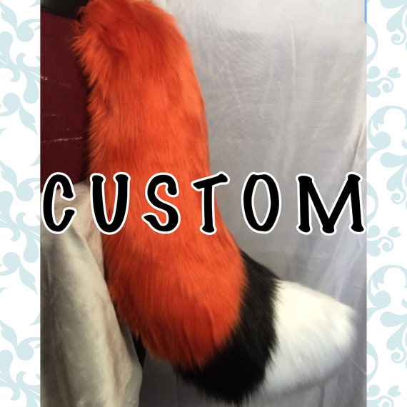 CUSTOM Large Fox Fursuit Tail | Etsy