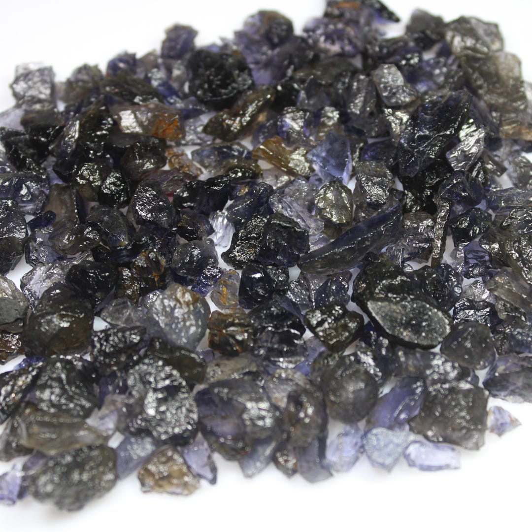 Natural Blue Iolite Rough Lot: 4-20mm Gemstone for Cutting - Etsy