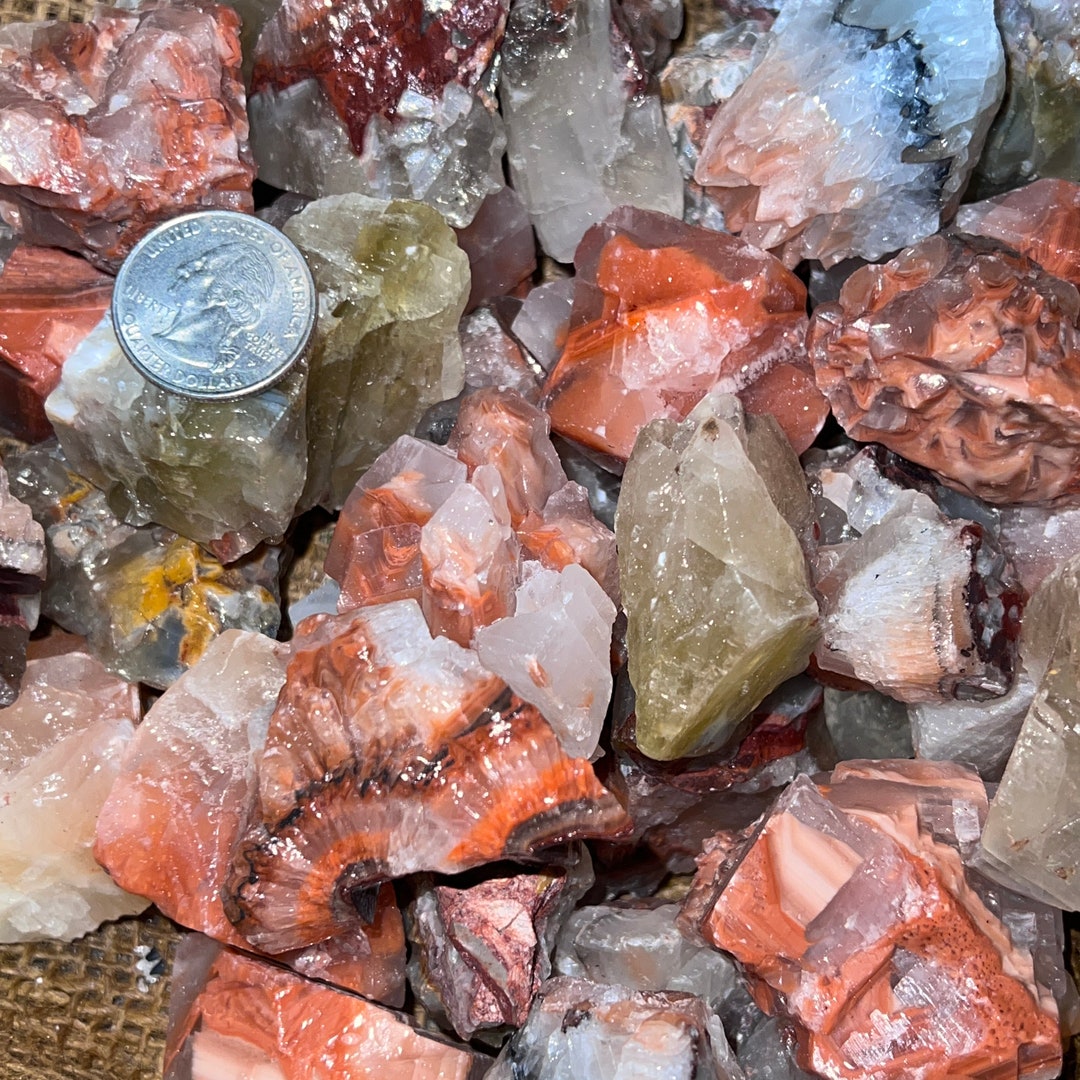 Big Sale!! 2000 Carat Lots of Beautiful Tri Color Calcite Rough + a ...