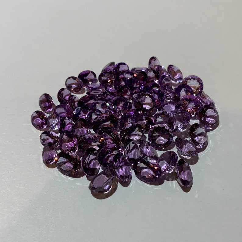 Big Sale!! Purple Amethyst ALL NATURAL REAL Faceted Gemstones ...