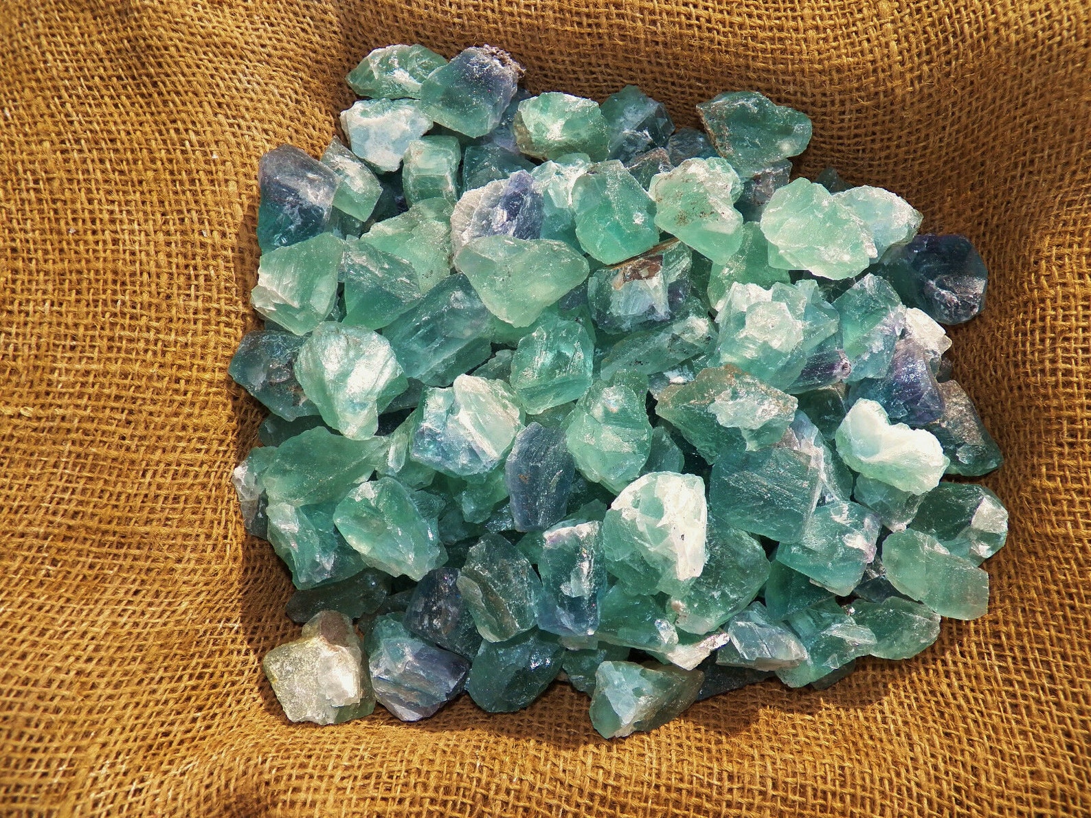 Big Sale!! 1000 Carat Lots of Green Fluorite Rough Plus a Free Faceted ...