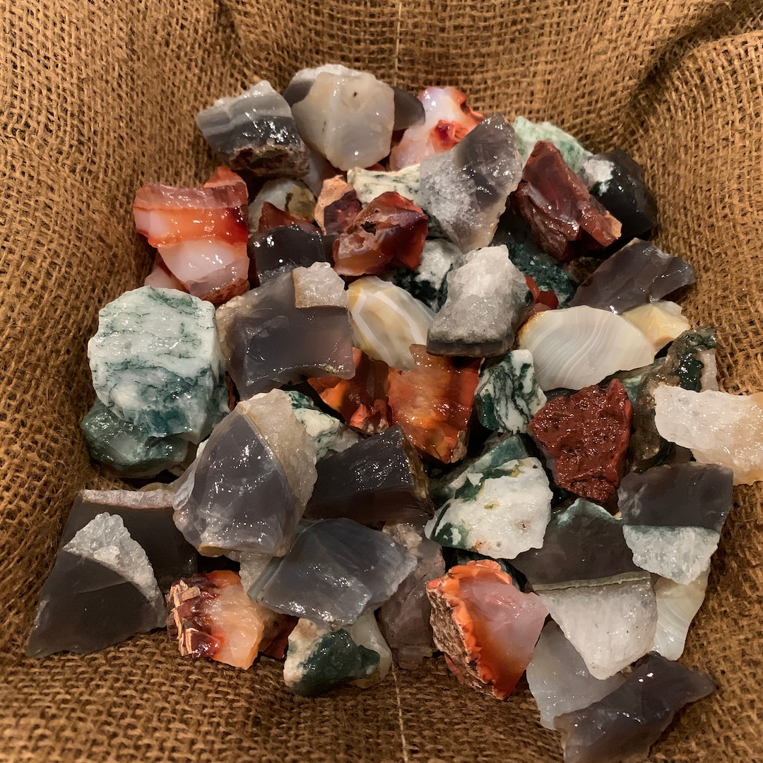 Big Sale!! 3000 Carat Lots of Natural MIXED Agate Rough + A FREE ...