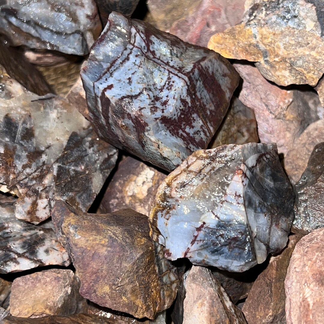 Big Sale!! 2000 Carat Lots of Panther Jasper Rough + a Free Faceted ...