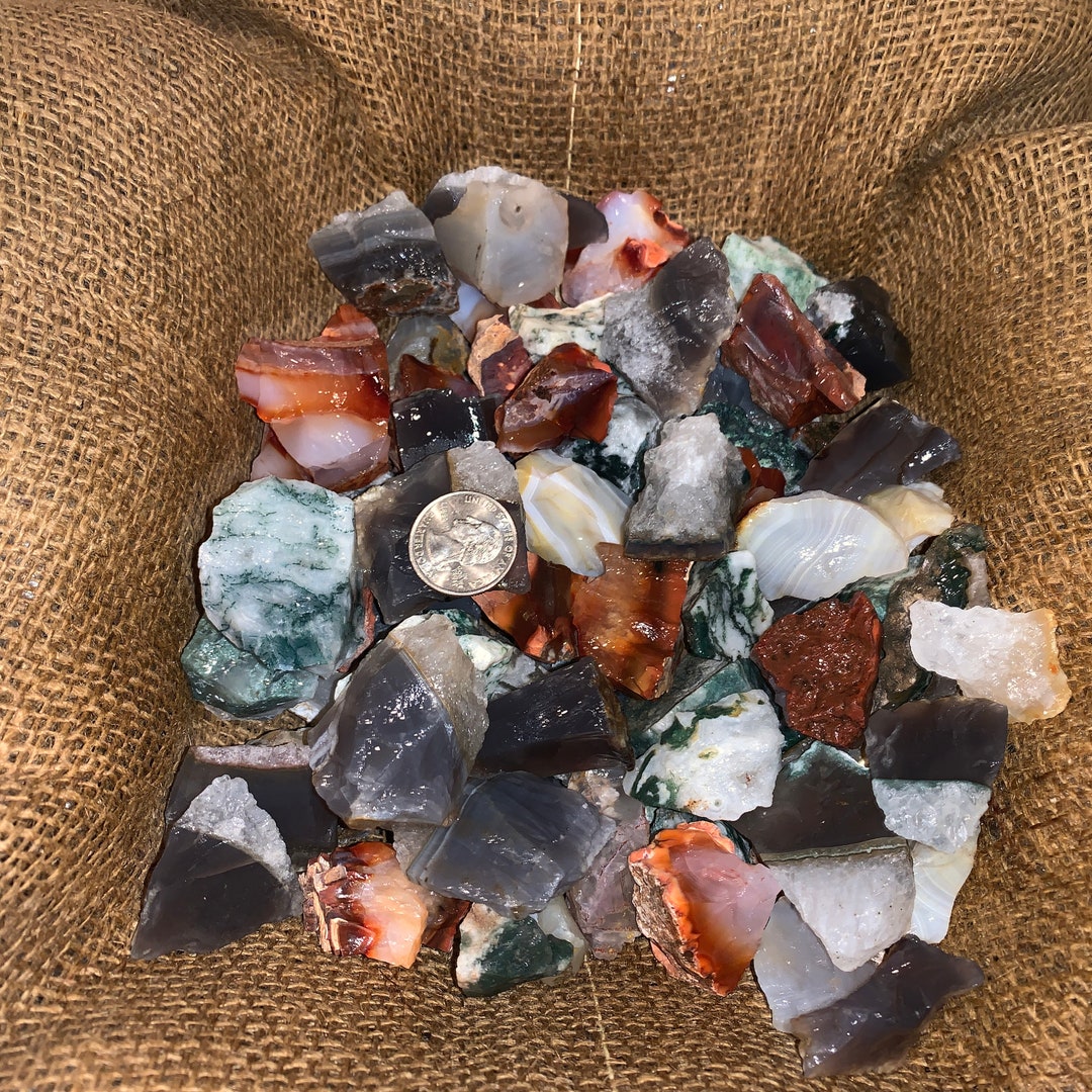 Halloween Sale 2000 Carat Lots of Natural MIXED Agate Rough A Free ...