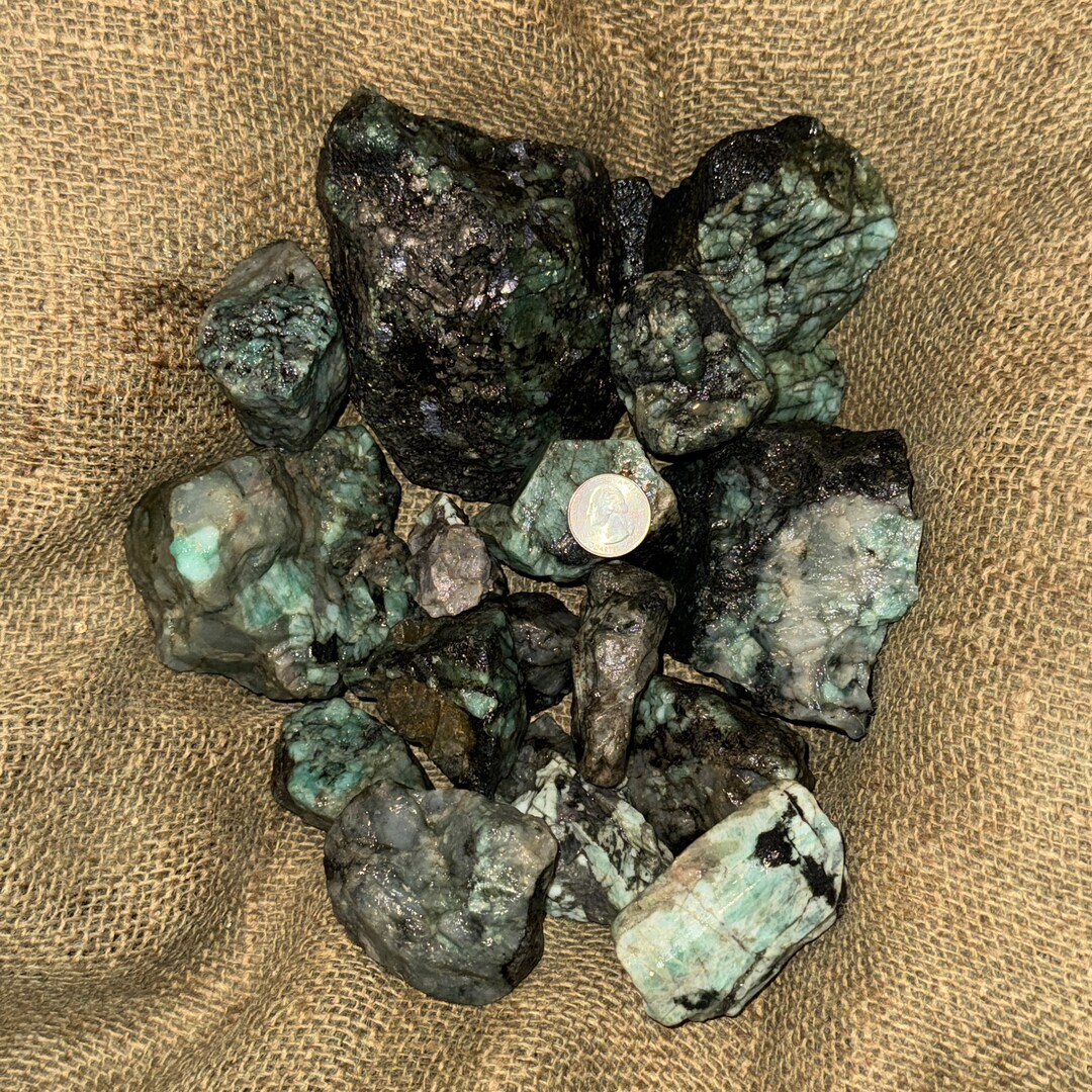 Big Sale!! Natural Emerald (LARGE) Rough (10,000 Carat) Lots + a Free ...