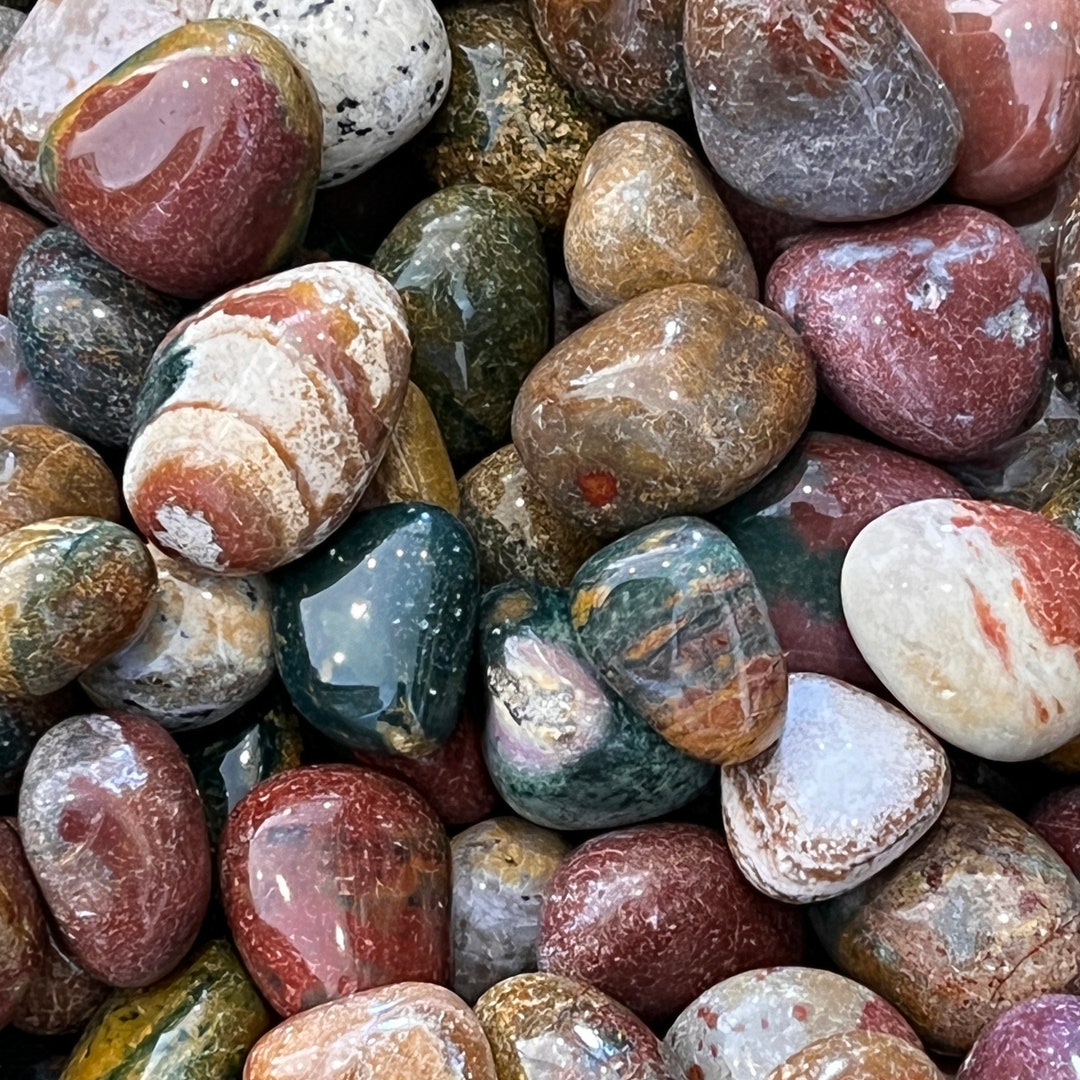 Big Sale!! 2000 Carat Lots of Fancy Jasper TUMBLED POLISHED Gemstones ...