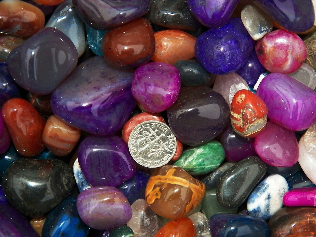 Big Sale!! 1000 Carat Lots of Size 5 Tumbled Polished Gemstones + A ...