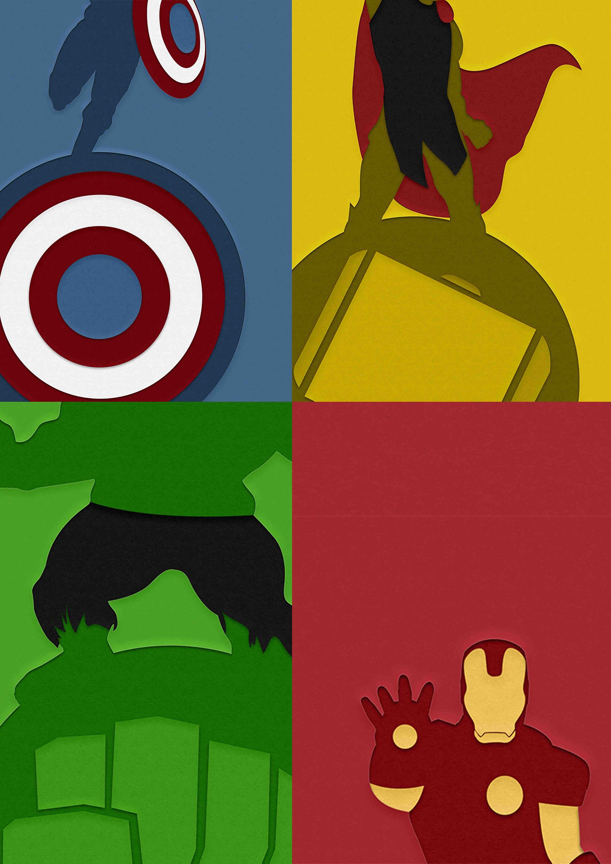 Marvel - The Avengers - PaperCut Style (unofficial fan art) — Rigore Morti