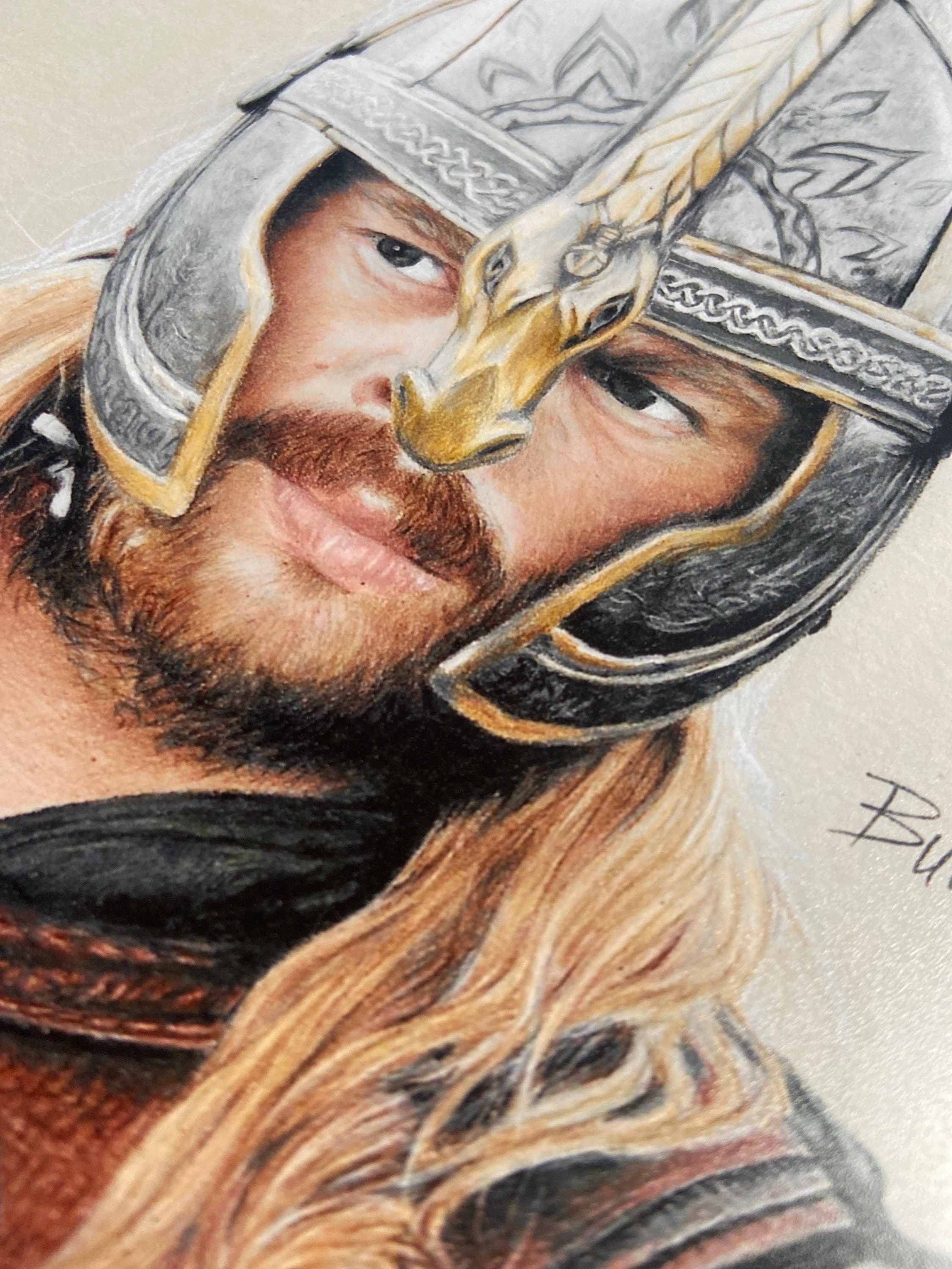 EOMER Lord of the Rings A4 A5 Art Prints LOTR Rohan Gifts. - Etsy