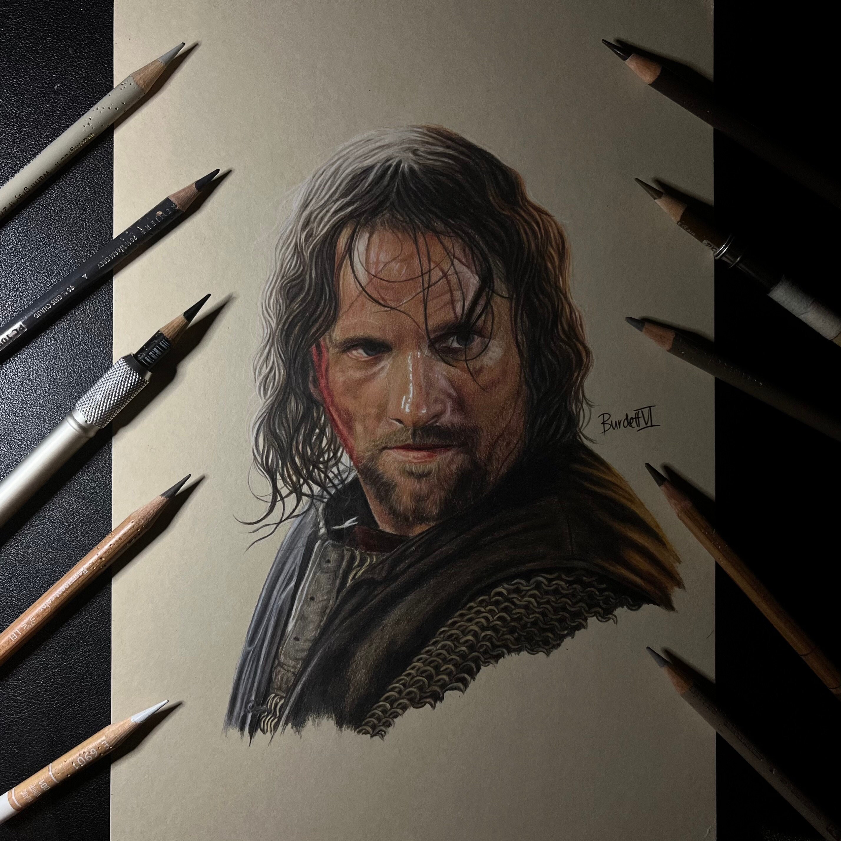 ARAGORN Lord of the Rings A4 A5 Art Prints LOTR Gifts. - Etsy