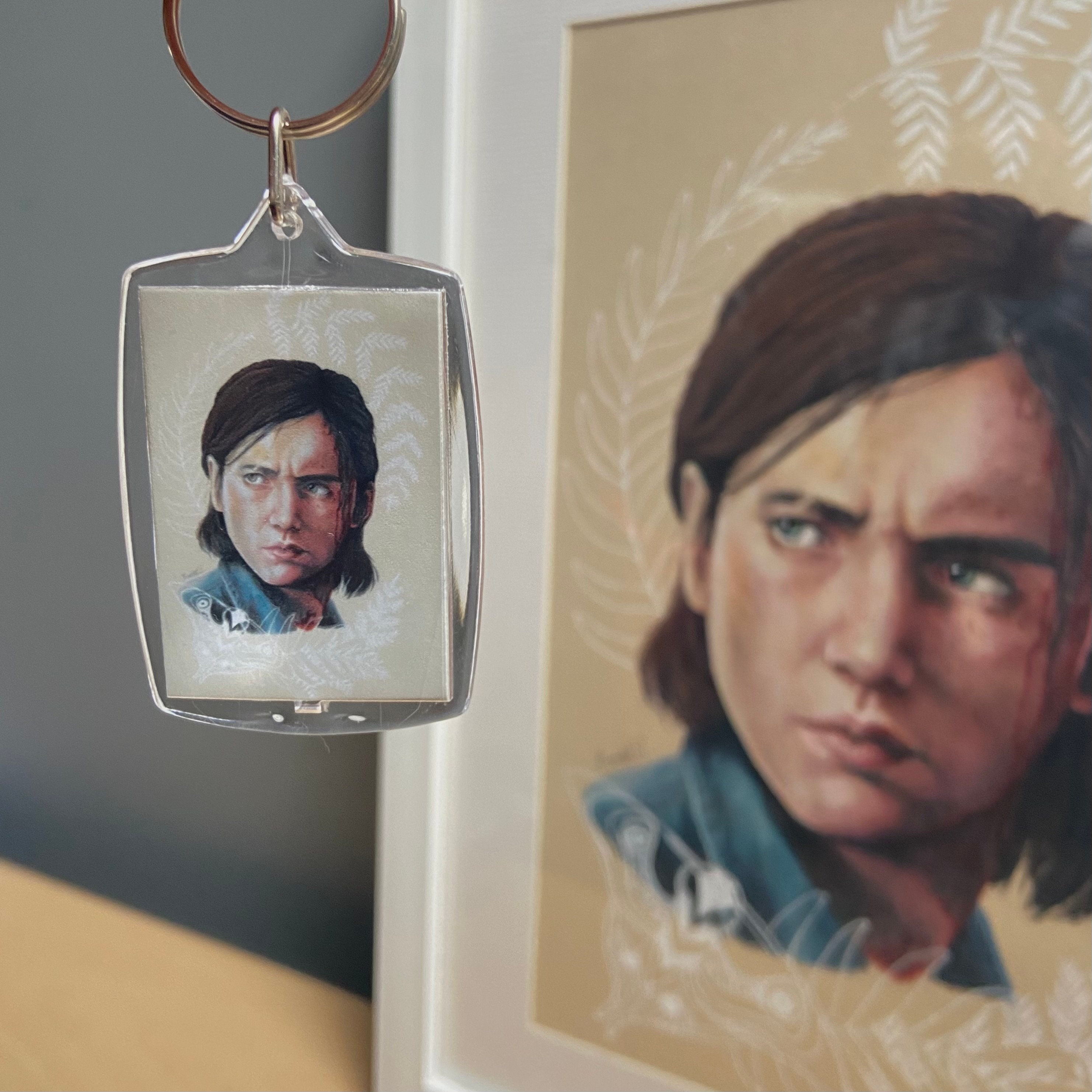 The Last of Us Ellie Williams Keyring Keychain Art Print Video Game ...