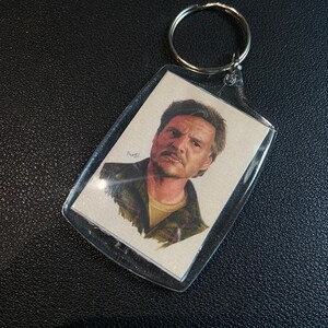 PEDRO PASCAL as Joel Miller the Last of Us Keyring Keychain Art Print ...