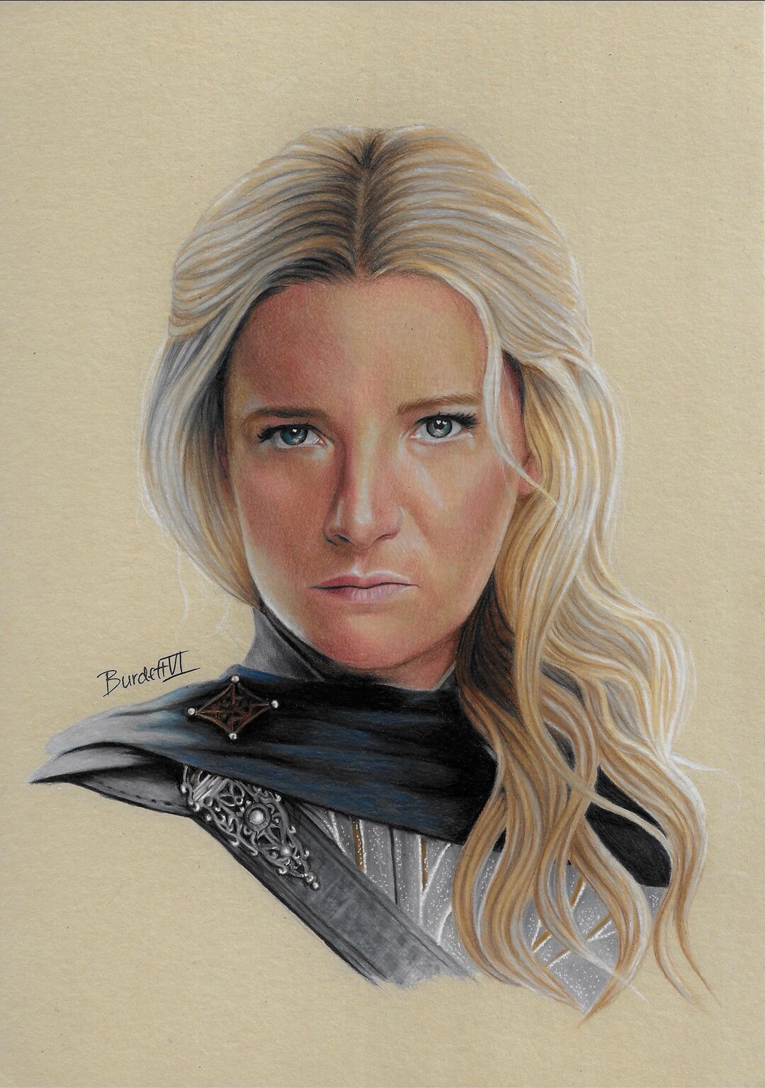 Galadriel Art Print: Rings of Power Portrait (A5) - Etsy