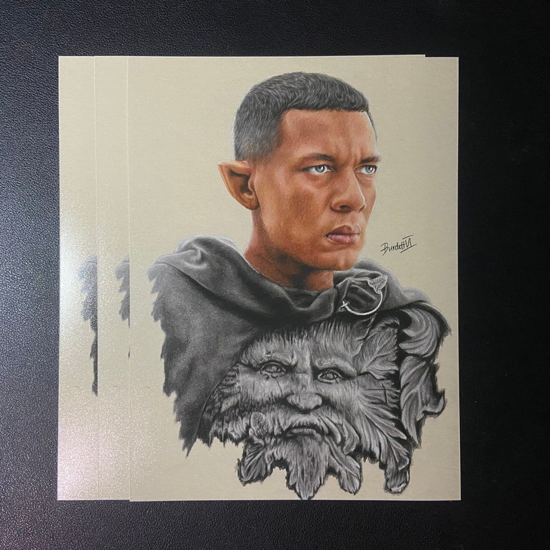 ARONDIR the Lord of the Rings the Rings of Power Portrait A4 A5 Art ...