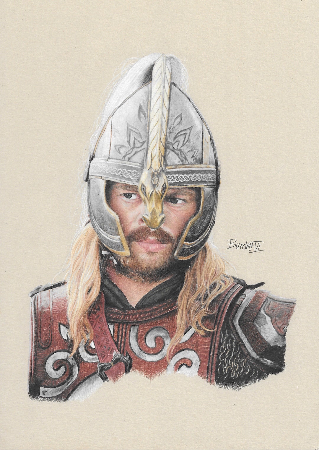 EOMER Lord of the Rings A4 A5 Art Prints LOTR Rohan Gifts. - Etsy