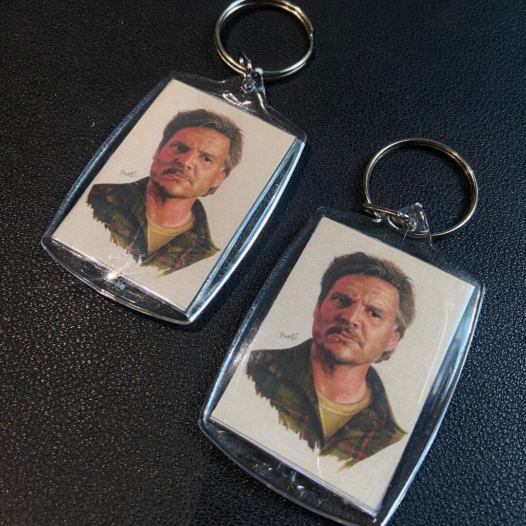 PEDRO PASCAL as Joel Miller the Last of Us Keyring Keychain Art Print ...