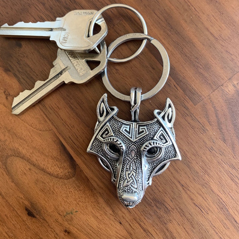 Wolf Keychain - Etsy