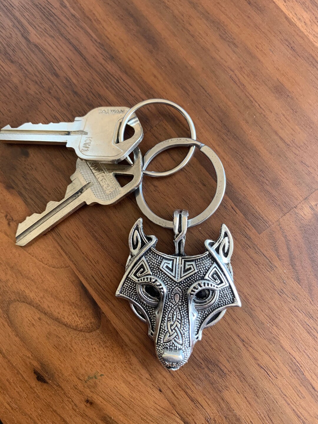 Fenrir, Viking Wolf Keychain - Etsy